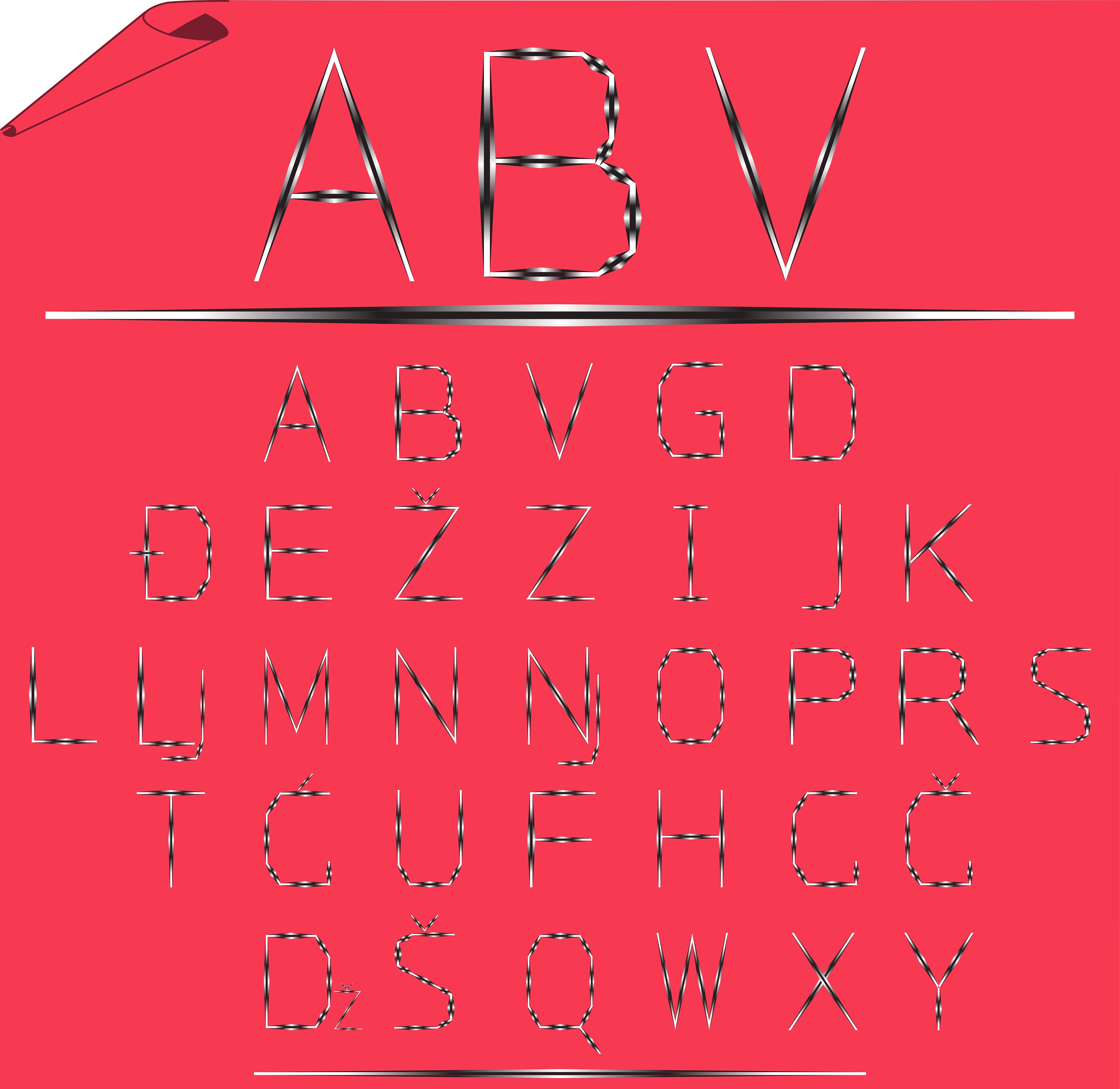 Serbian Latin Alphabet