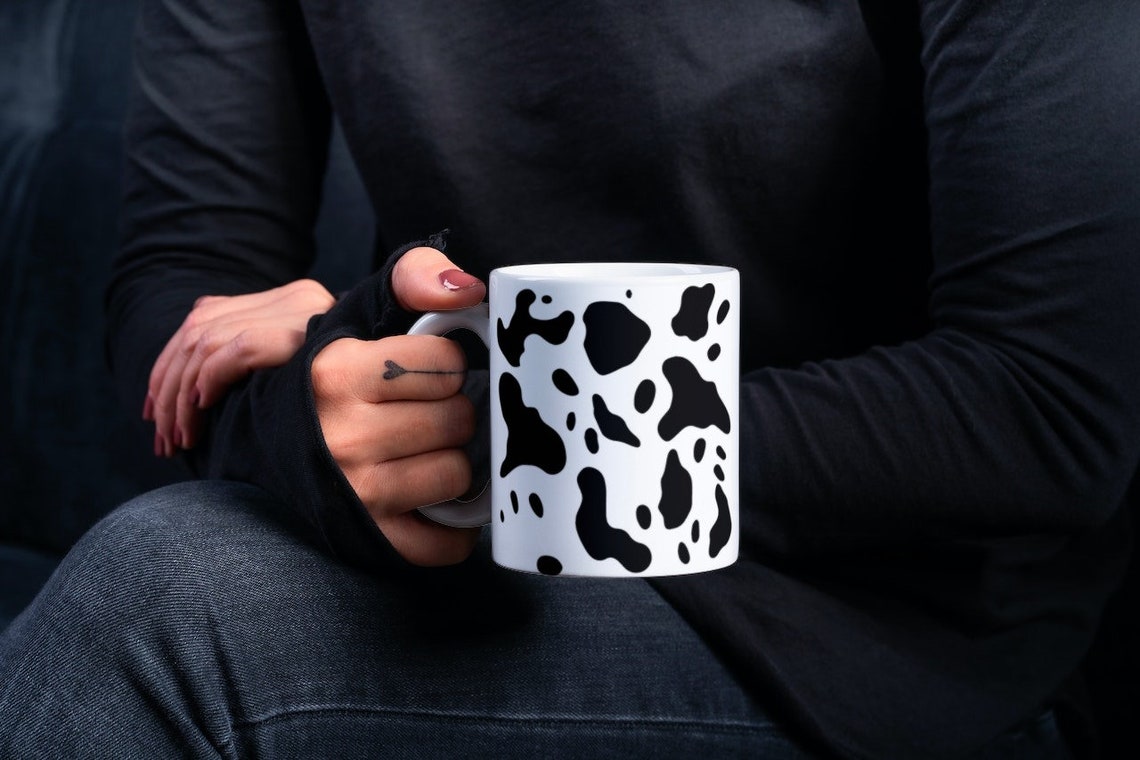 Seamless Cow Print Pattern Svg, Instant Download Animal Print Design ...