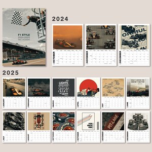 2024-2025 Formula 1 Wall Calendar - 15-month F1 Calendar From October ...