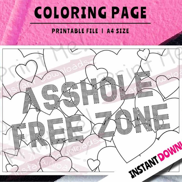 Free Swear Word Coloring Pages - Etsy