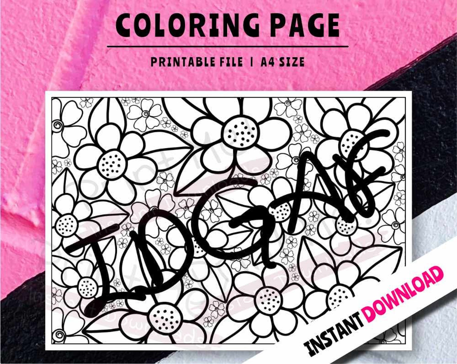 Swear Words Coloring Page Printable,for Adults to Release Stress IDGAF ...