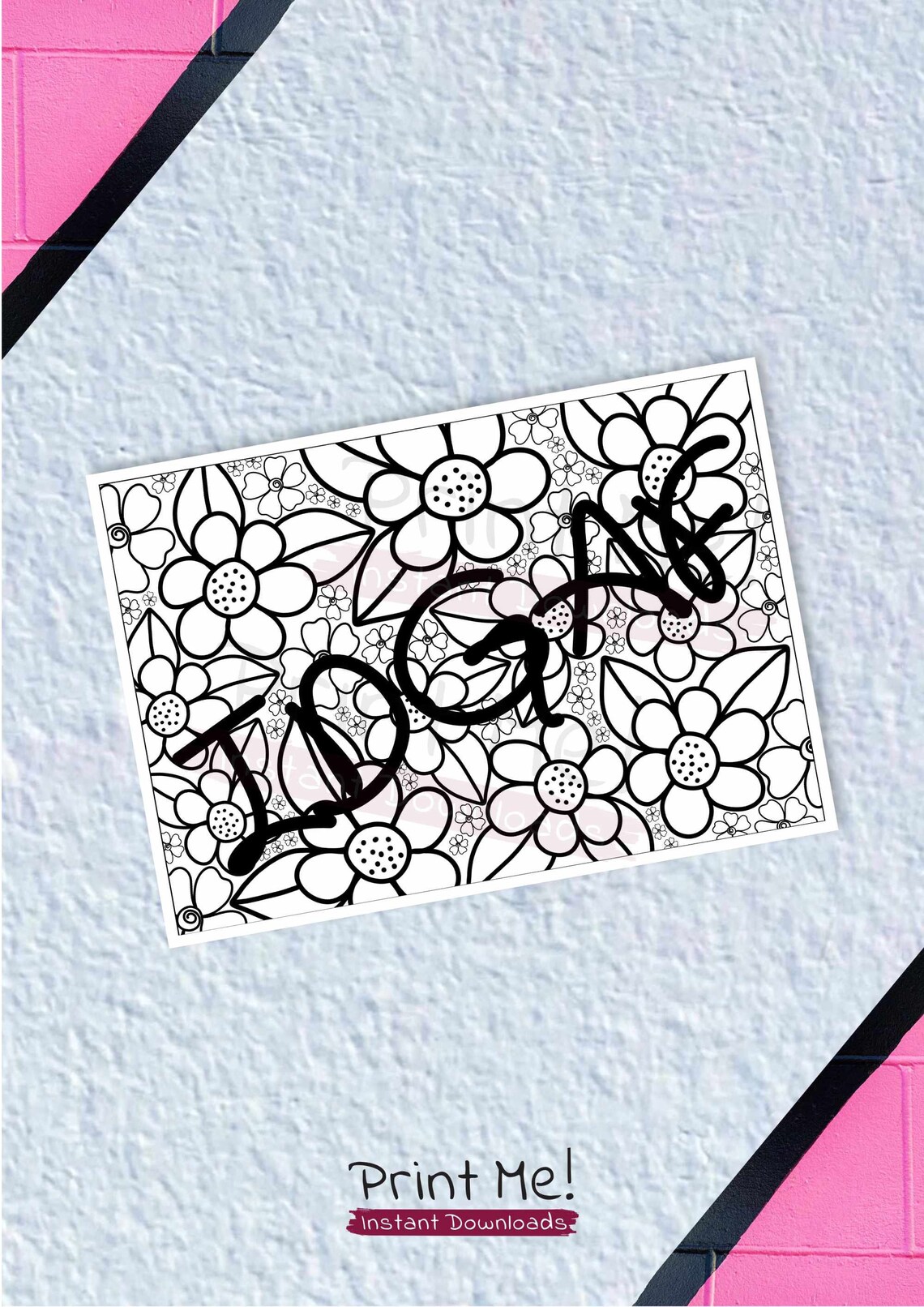 Swear Words Coloring Page Printable,for Adults to Release Stress IDGAF ...