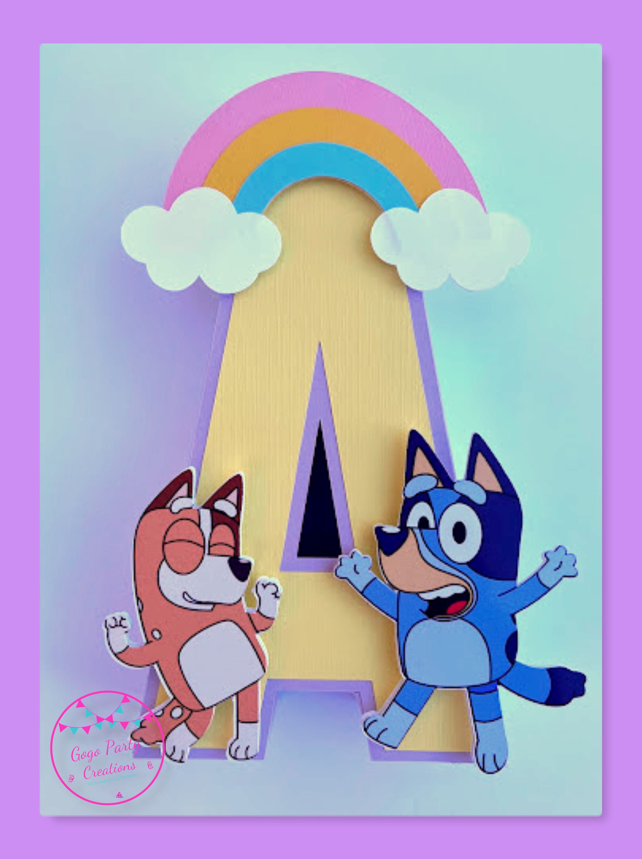 Bluey 3D Letters Bluey Letters Bluey Party Decor Bluey - Etsy Canada