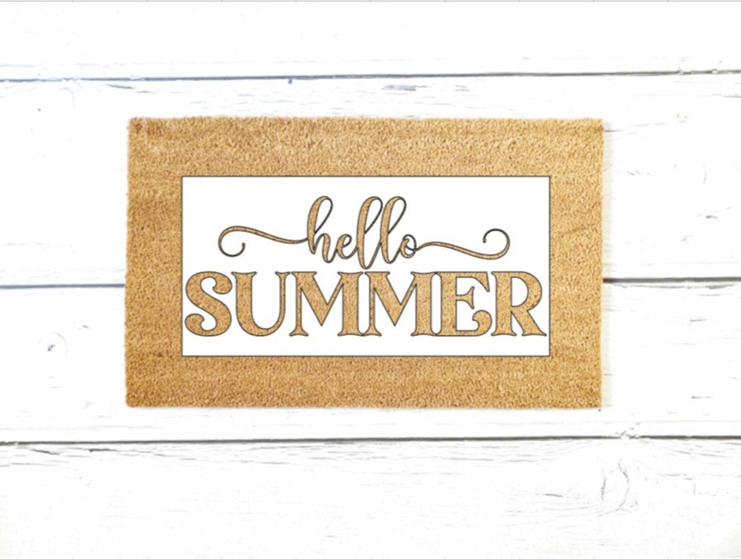Doormat Stencil, DIY Activities, Welcome Mat, Birthday Gift ...