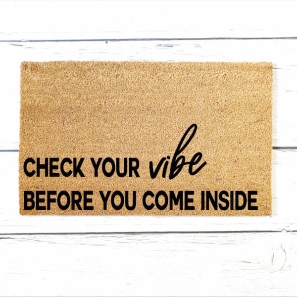 Good Vibes Only Door Mat - Etsy