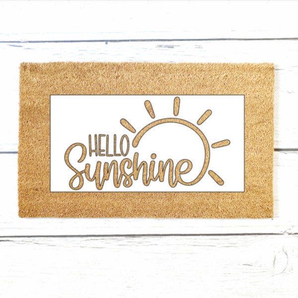 Hello Stencil - Etsy