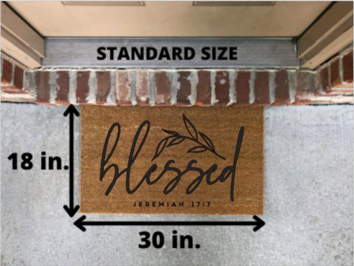 Blessed Doormat, Housewarming Gift, Birthday Gift, Welcome Mat ...