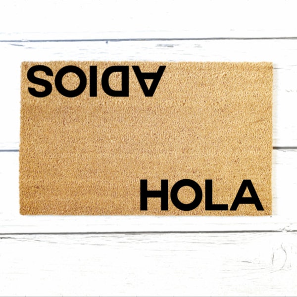 Hola Welcome Mat - Etsy