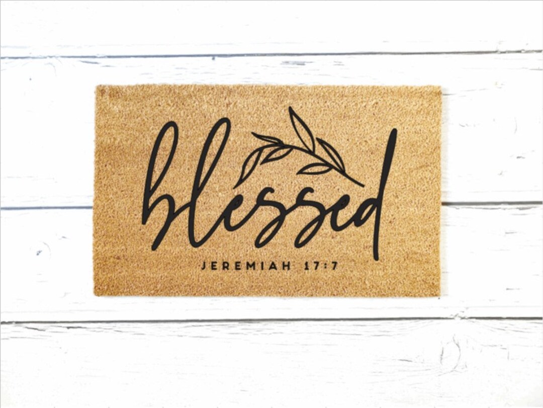 Blessed Doormat, Housewarming Gift, Birthday Gift, Welcome Mat ...
