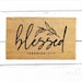 Blessed Doormat, Housewarming Gift, Birthday Gift, Welcome Mat ...