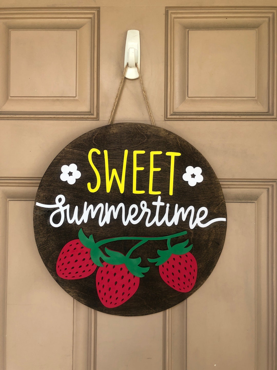 Sweet Summertime Wood Sign, Front Porch Decor, Welcome Sign, Summer ...
