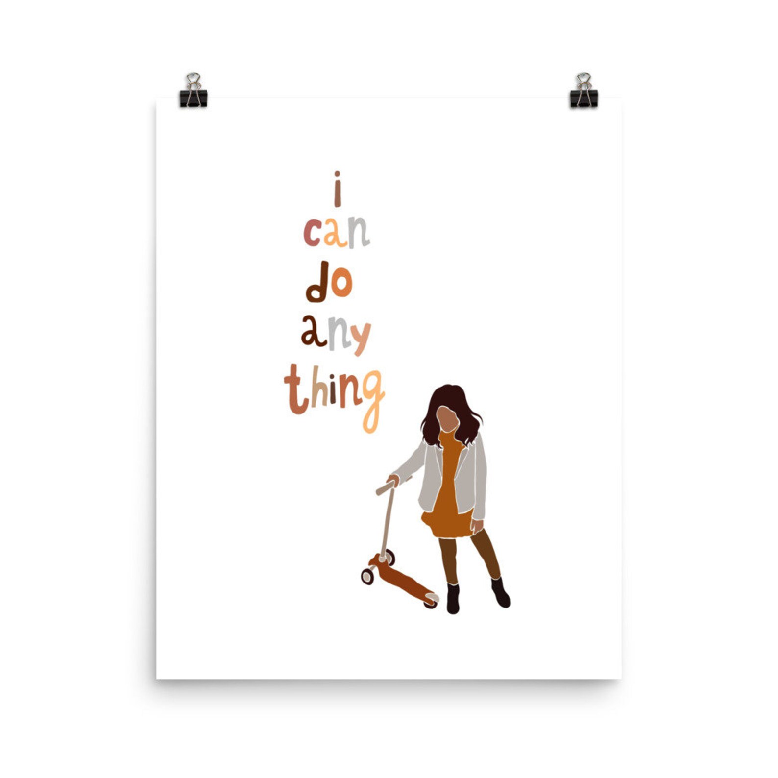 Girl I Can Do Anything Poster - Etsy