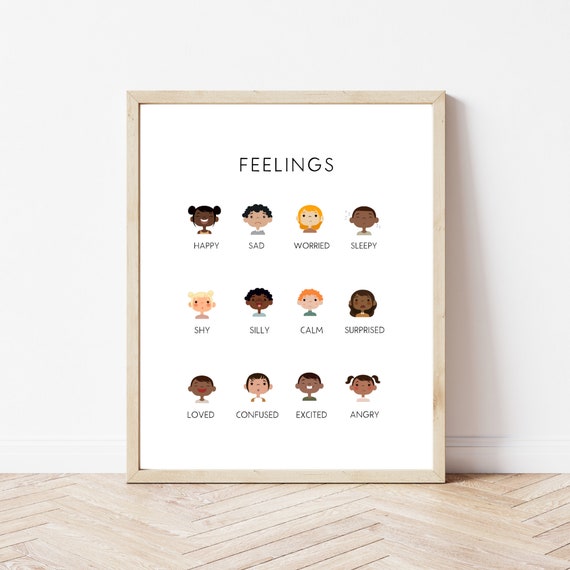Feelings Poster Educational Posters Calming Corner Posters | Etsy