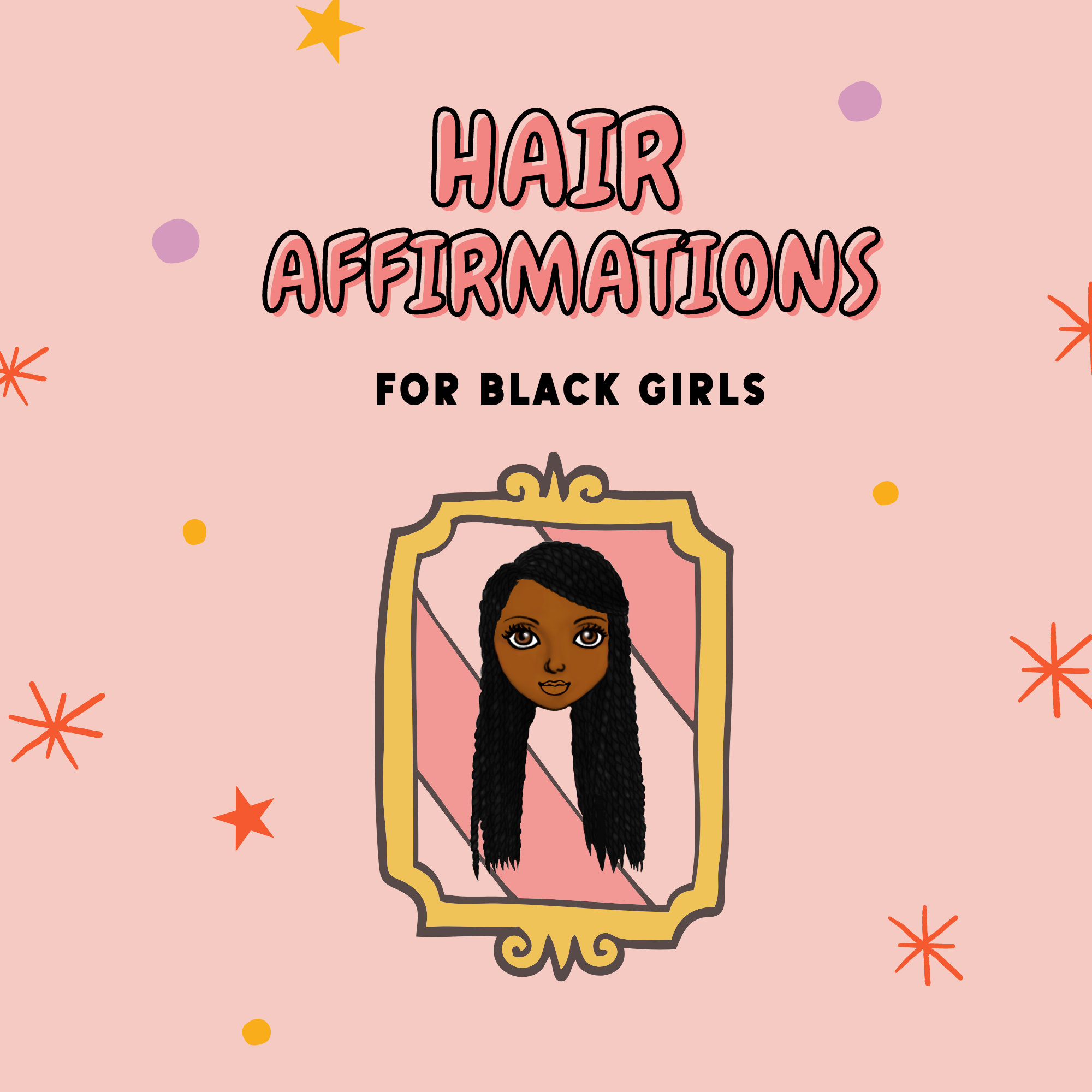 Hair Affirmations, African American Kids, Black Girl Art, African ...