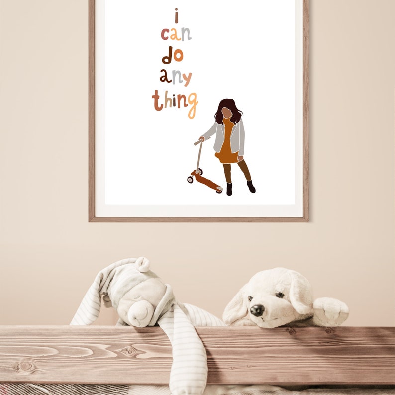 Girl I Can Do Anything Poster - Etsy
