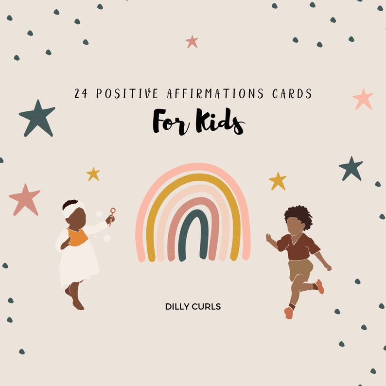 Printable Kid Affirmations Positive Affirm Card Empower Kid | Etsy