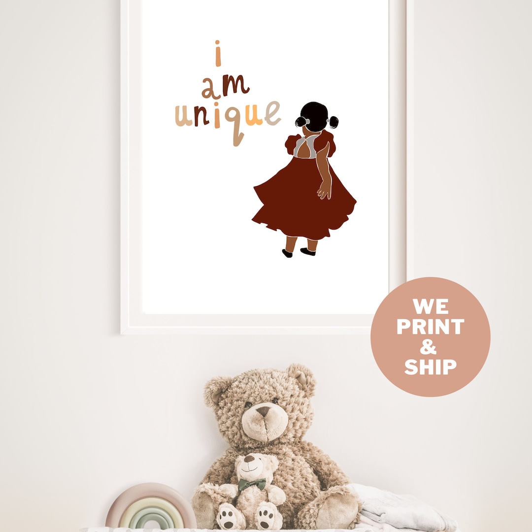 I Am Unique Poster - Etsy