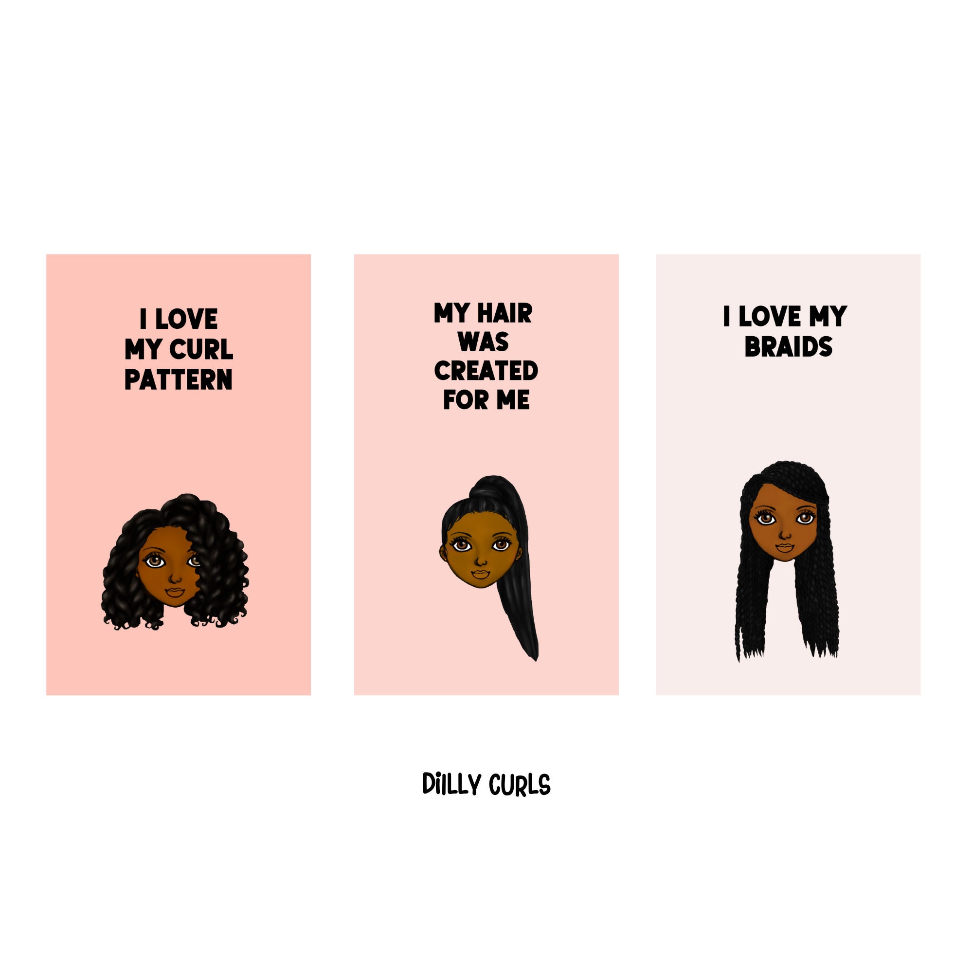 Hair Affirmations, African American Kids, Black Girl Art, African ...