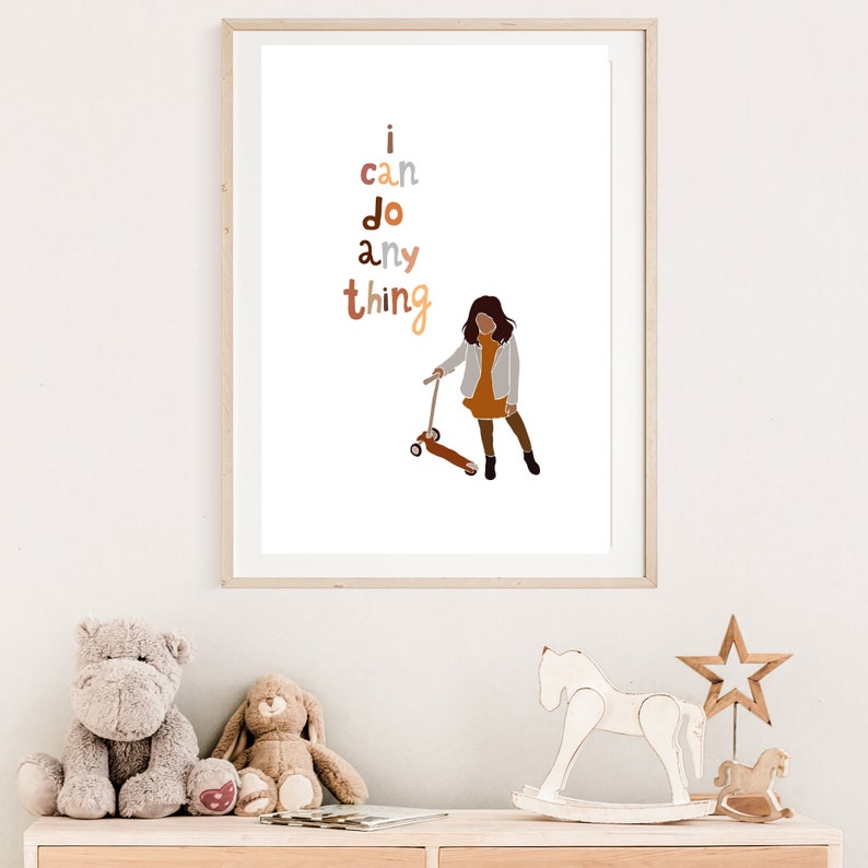 Girl I Can Do Anything Poster - Etsy