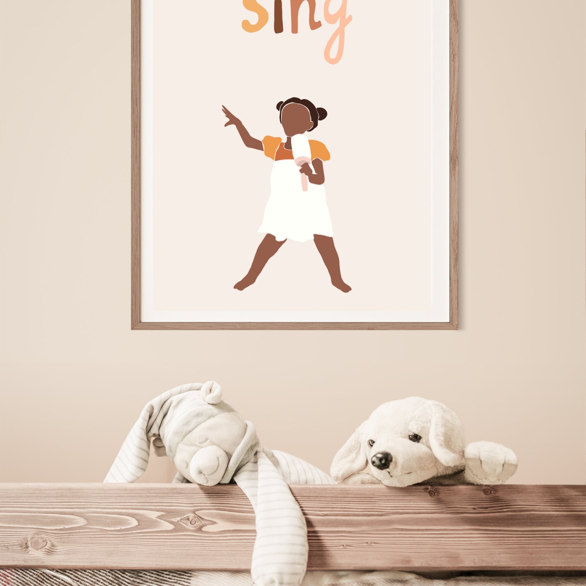Girl Singing Poster - Etsy