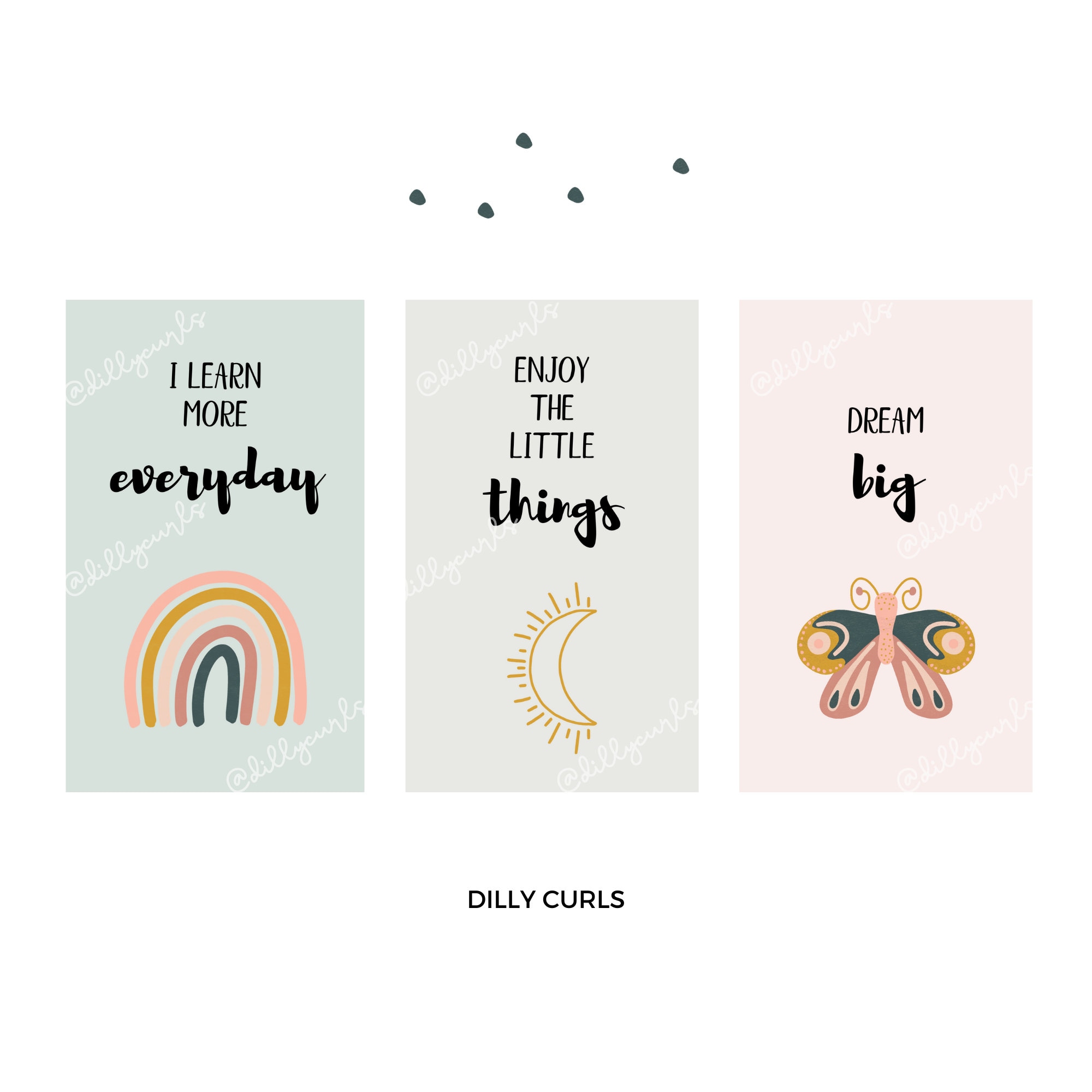 Printable Kid Affirmations, Positive Affirm Card Empower Kid ...