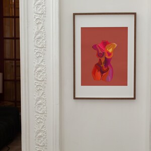 Abstract Female Body Wall Art Print - Feminine Modern Art - Women ...