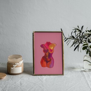 Abstract Female Body Wall Art Print - Feminine Modern Art - Women ...