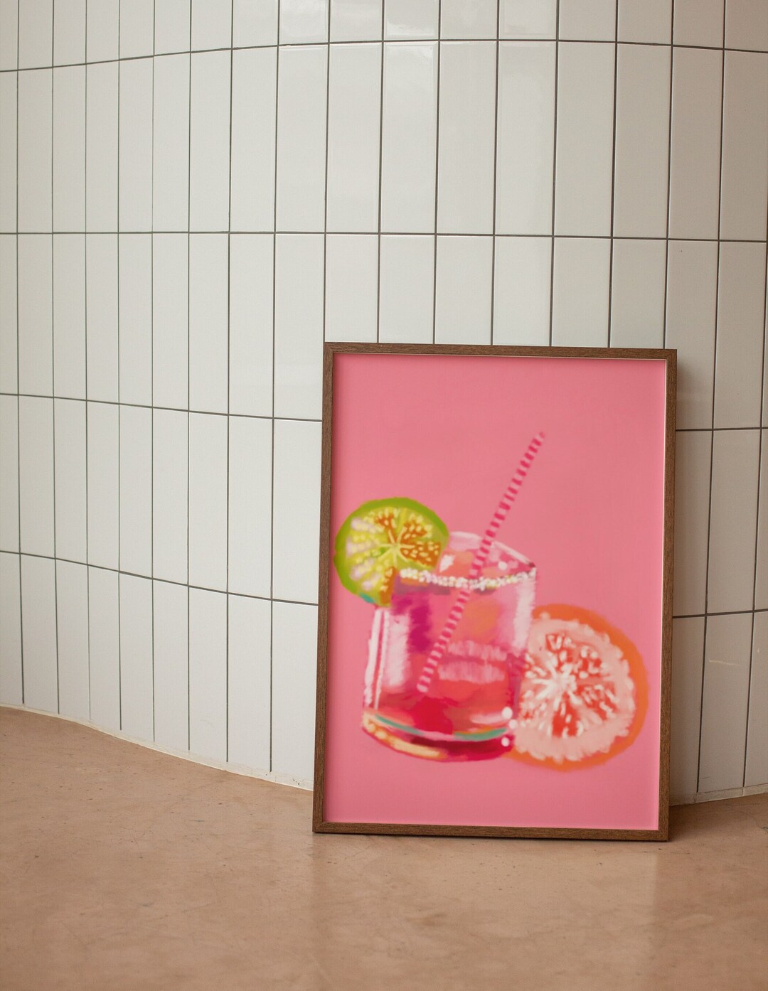 Cocktail Bar Decor- Art Bar Cart - Margarita Wall Art -digital Download ...