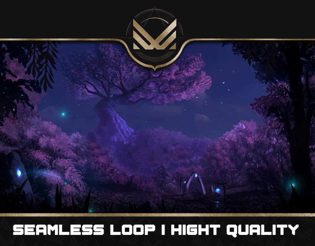 ANIMATED BACKGROUND | Enchanted Forest Looped Background | Instant ...