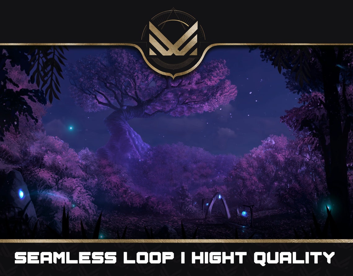ANIMATED BACKGROUND | Enchanted Forest Looped Background | Instant ...