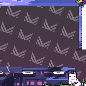 Animated Pixel Art Overlay Bundle | Panels, Webcam, Alerts, Chatting ...