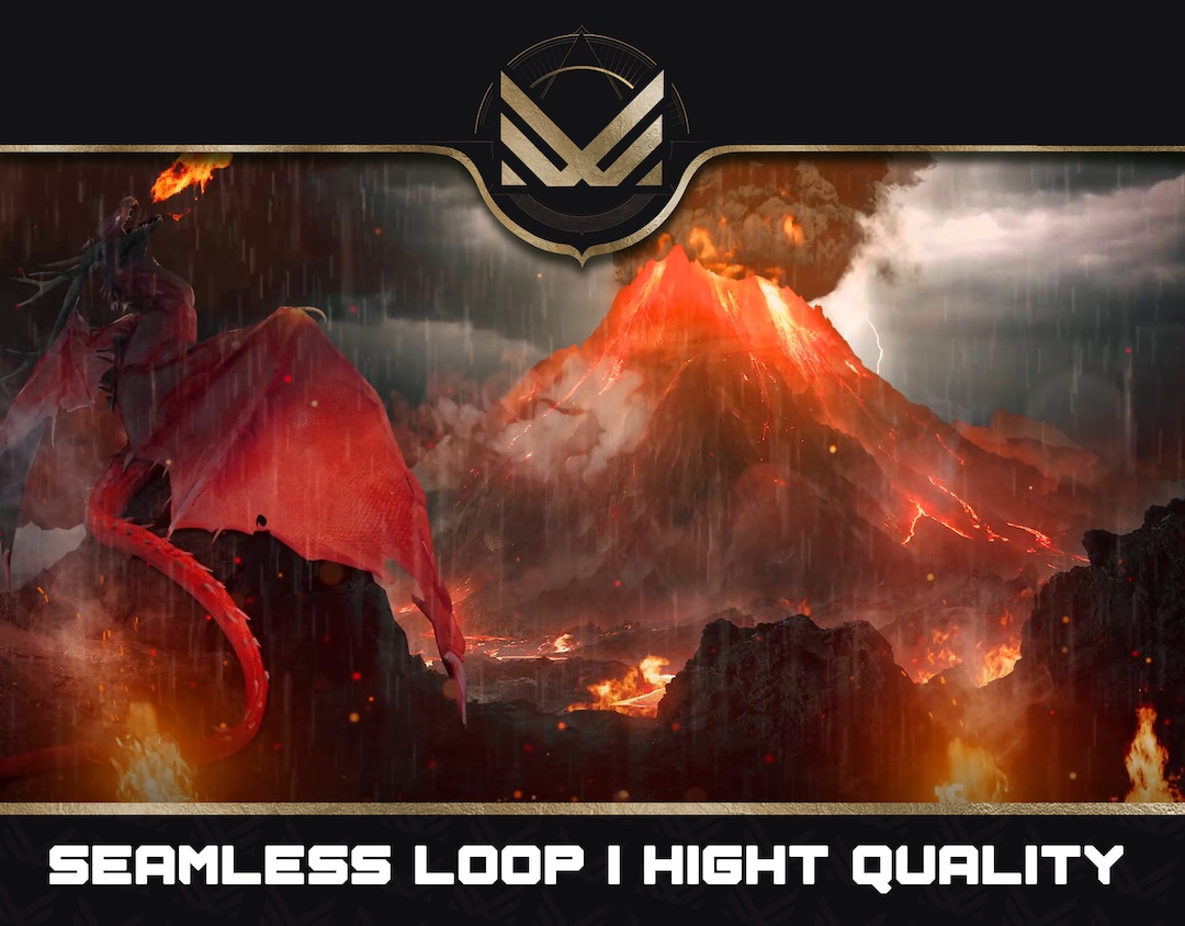 ANIMATED BACKGROUND | the Dragon Fire | Looped Background | Instant ...