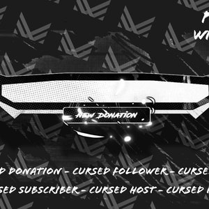 Animated Dark Anime Stream Package: Rage Overlay, Screens, Alerts - Etsy