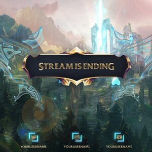 Animated Fantasy Twitch Stream Screens: Starting, BRB, Ending, Offline ...