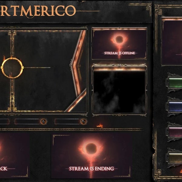Twitch Overlay Full Medieval - Etsy