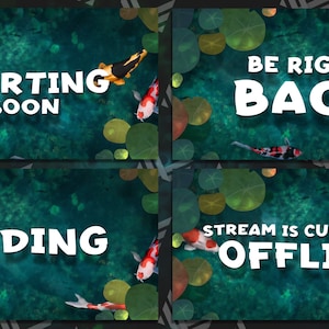 Full Animated Koi Fish Stream Package / Panels / Webcam / Facecam ...
