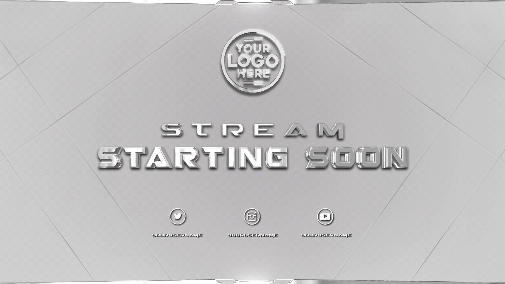 White and White Full Clean Animated Stream Package / Panels - Etsy
