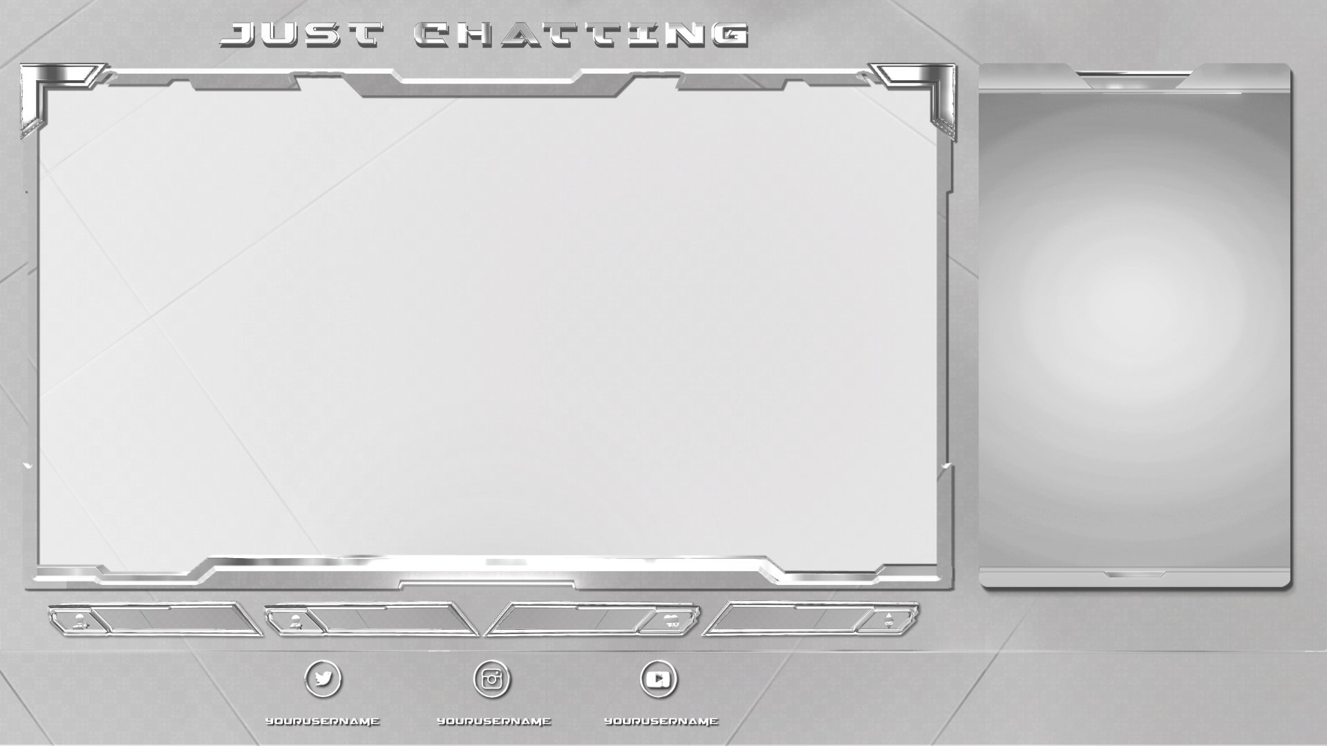 White and White Full Clean Animated Stream Package / Panels - Etsy