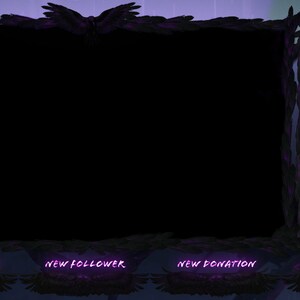 Purple ANIMATED PACKAGE | Crow Overlay | Starting | BRB | Ending ...