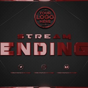 Animated Black and Red Twitch Stream Pack: Overlays, Screens, Panels - Etsy