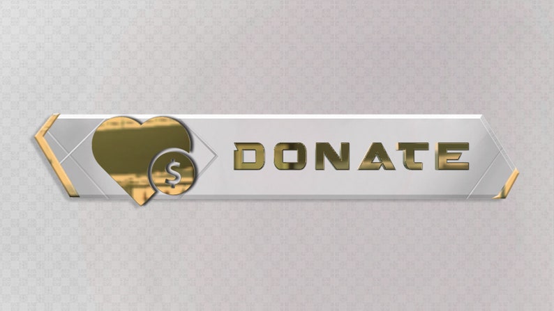 15x Twitch White and Gold Panels - 3D Details - Etsy