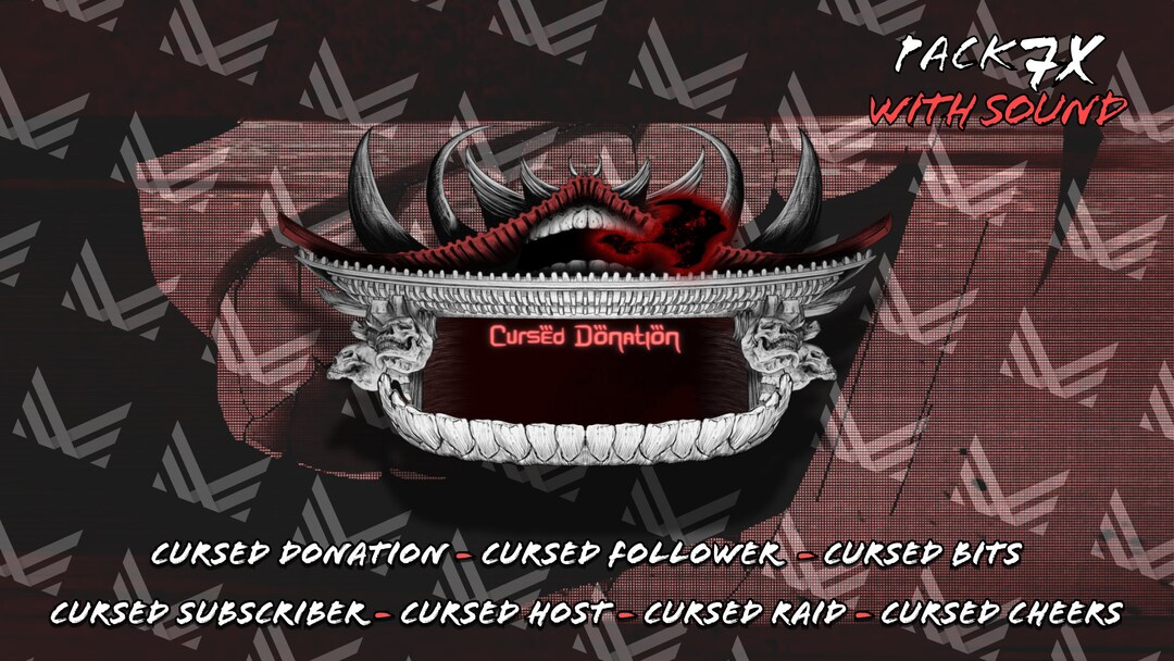 CURSED ALERTS - Red Malevolent Shrine | Full Animated |pack With 7 ...