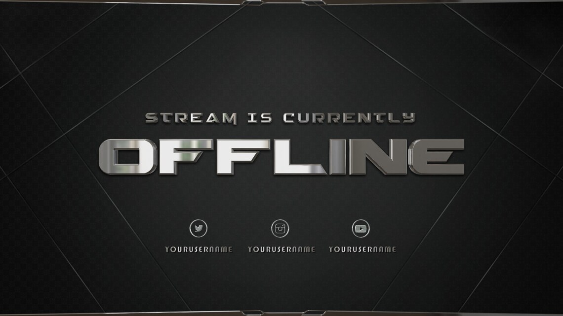 Full Clean Animated Twitch Stream Screens Banner Pack Lase - Etsy