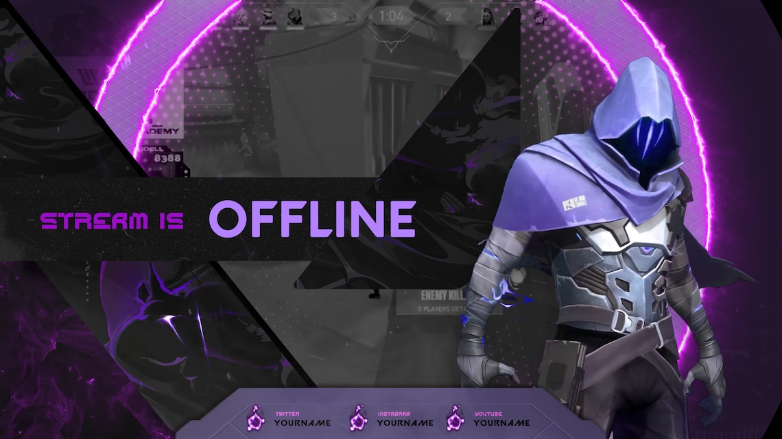 Valorant Omen Full Animated Twitch Stream Screens Banner | Etsy