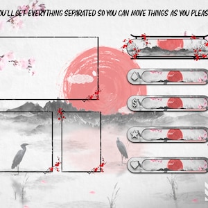 Animated Sakura Cherry Blossom Stream Overlay Package - Etsy
