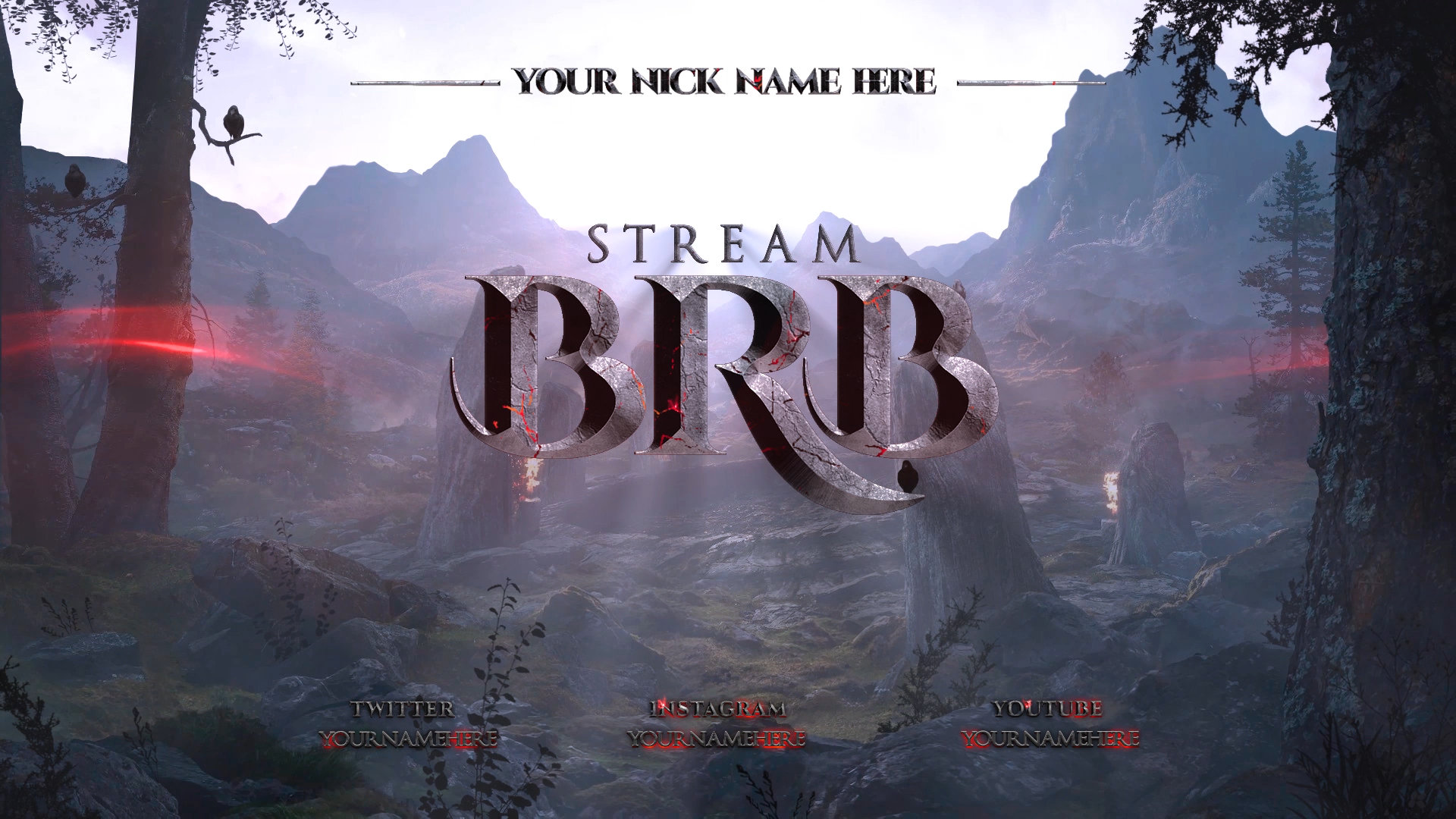 Full Animated Dark Fantasy Stream Screens Overlay Pack - Etsy