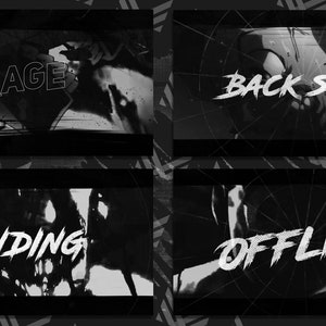 Animated Dark Anime Stream Package: Rage Overlay, Screens, Alerts - Etsy