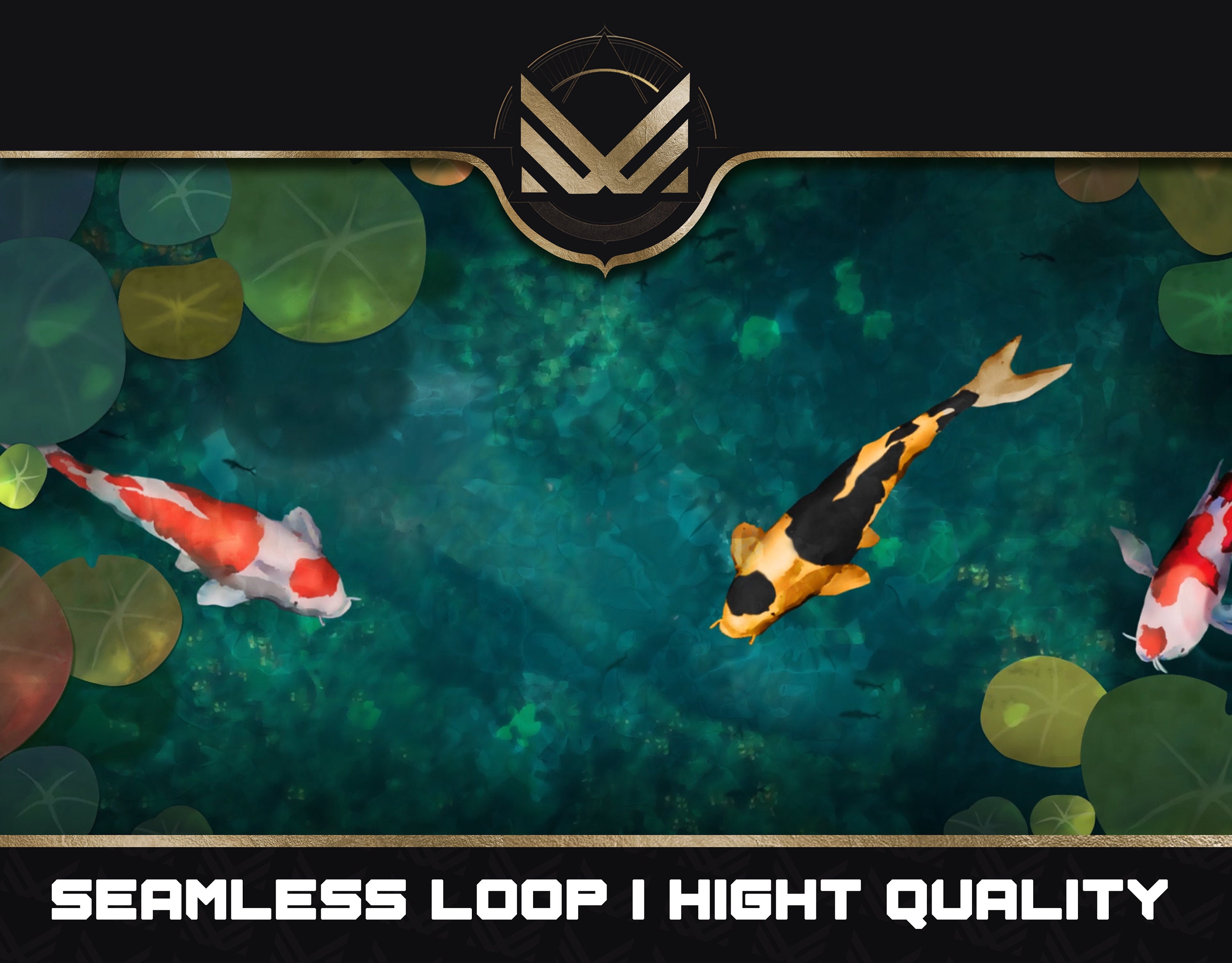 Koi Fish Screensaver Animated Japanese Ukiyoe Koi Fish Animation Ocean