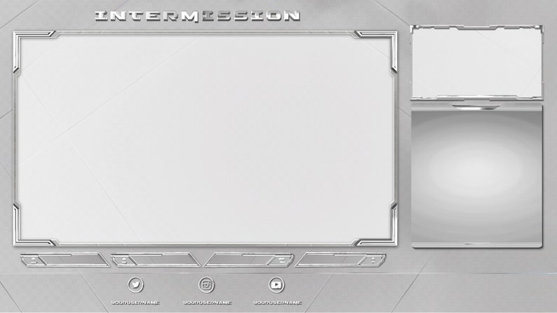 White and White Full Clean Animated Stream Package / Panels - Etsy