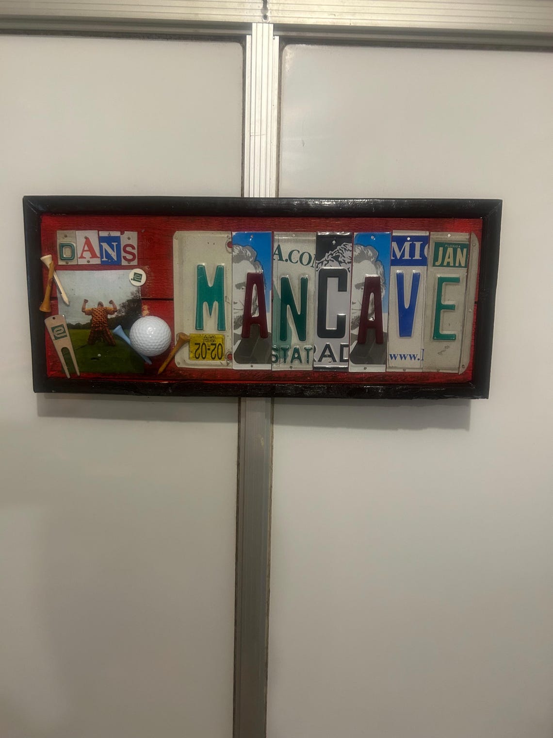 Man Cave License Plate Sign - Etsy